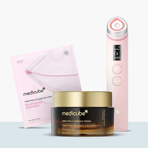Medicube AGE-R Booster Pro Pink + Vita C Capsule Cream Set – Official ...